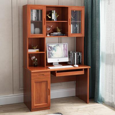 中式实木办桌桌椅公AVS组合电脑台式家用写字台书桌一体办室公老