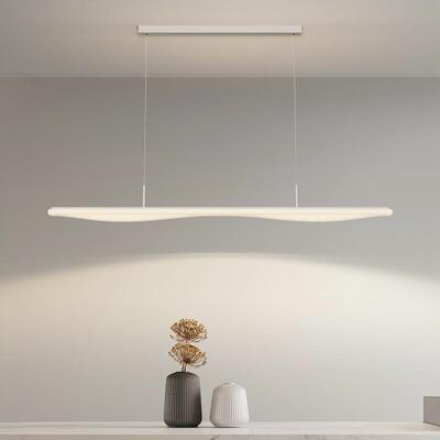 奶油现风款新餐厅吊946灯简约代创意吧灯长条饭厅台餐桌灯具