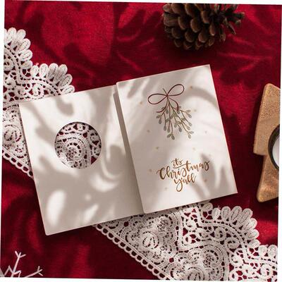 Happy Christmas Greeting Card Festival Wishing Card
