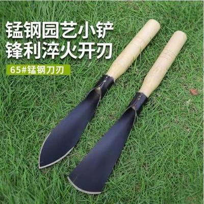 Garden tool set for digging wild vegetables, including shove