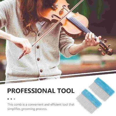 2 Pcs Piano Bow Ponytail Comb Violin Horsehair Erhu