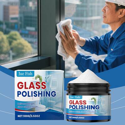 JUE FISH Glass Polisher - Daily Shine and Clarity for Window