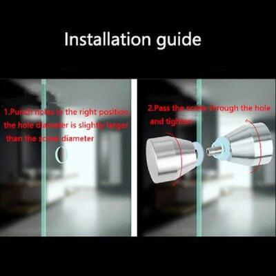 3cm Single Hole Round Sliding Glass Door Handle Aluminum