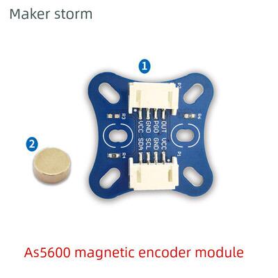 As5600磁编码器模块磁传感器角度测量传感器模块Foc 12位高精度