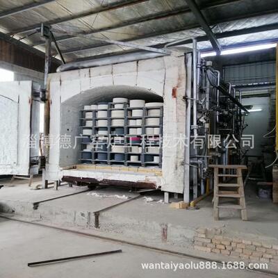 烧成高压电瓷陶瓷砂轮梭式窑炉隧道窑淄博厂家直供1500℃