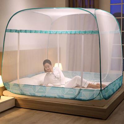 Anti-falling bed mosquito nets Household summer yurt pattern