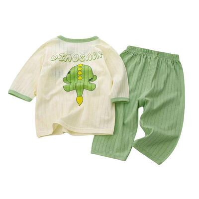 Summer Baby Boys Girls Pajamas Sets Cartoon Dinosaur Nightwe
