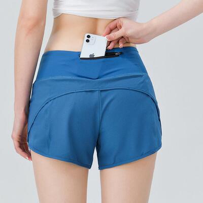 Women Running Shorts Quick Dry Athletic Workout Shorts运动裤