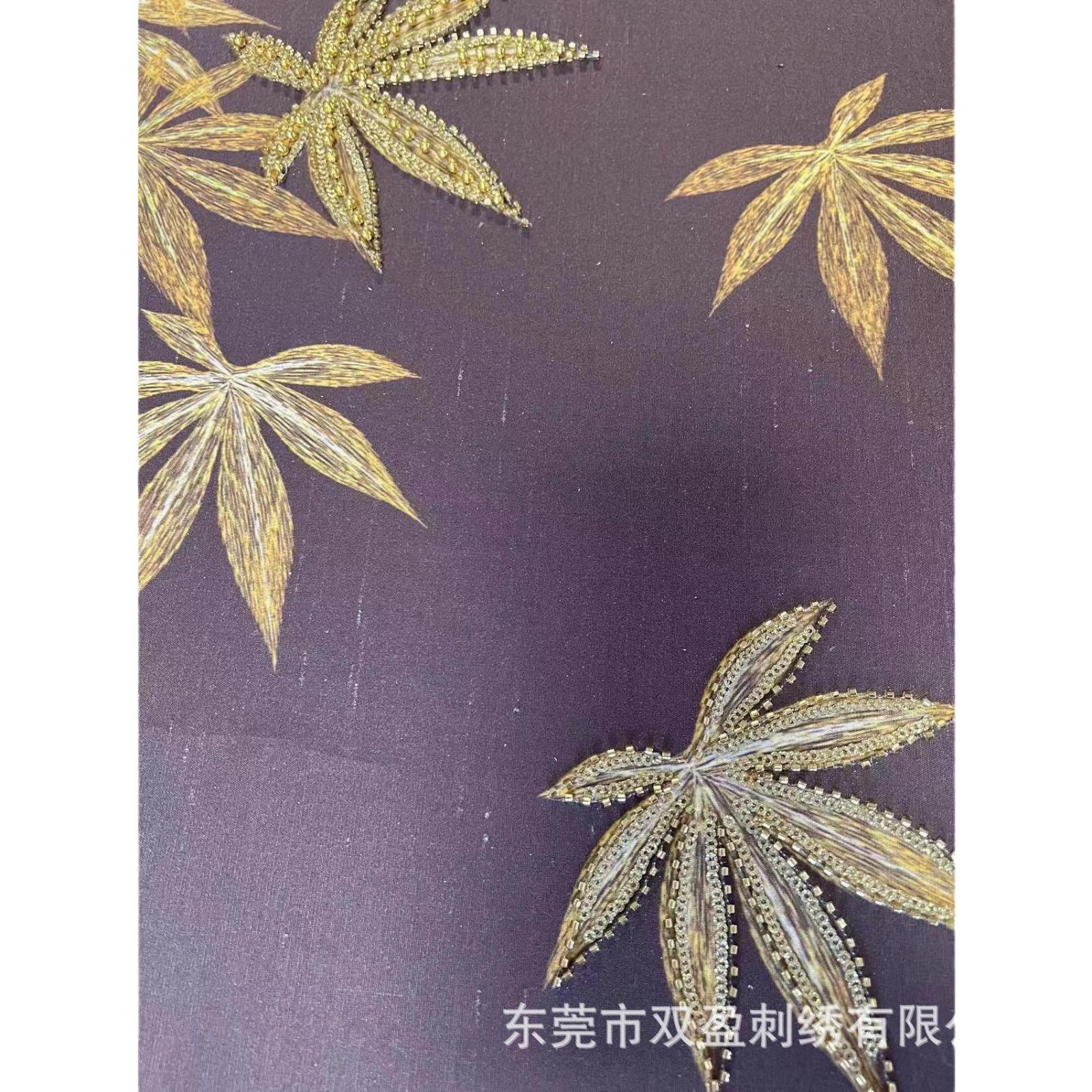 中东硬包背景墙珠片珠子电视客厅床头新工艺珠绣硬软包中式特种绣