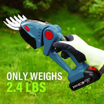 锂剪电无篱笆机剪充电PVV式修园艺单手电动绿篱机除草草坪线剪家