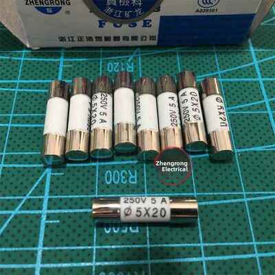 正豪正茂Ro54 R054熔断器陶瓷熔断器管熔断器芯0.5A1A2A3A4A 5*20