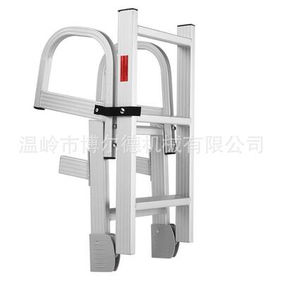 销售船用下水铝梯折叠梯甲板梯Pontoon梯游艇五金配件