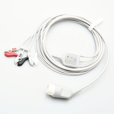 兼容78352 43120A 8针一体三导联心电导联线