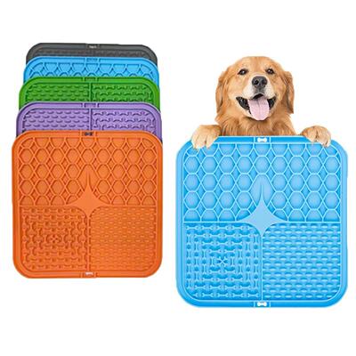 Dog Licking Mat Slow Food Mat Drizzling Licking Pad Suction