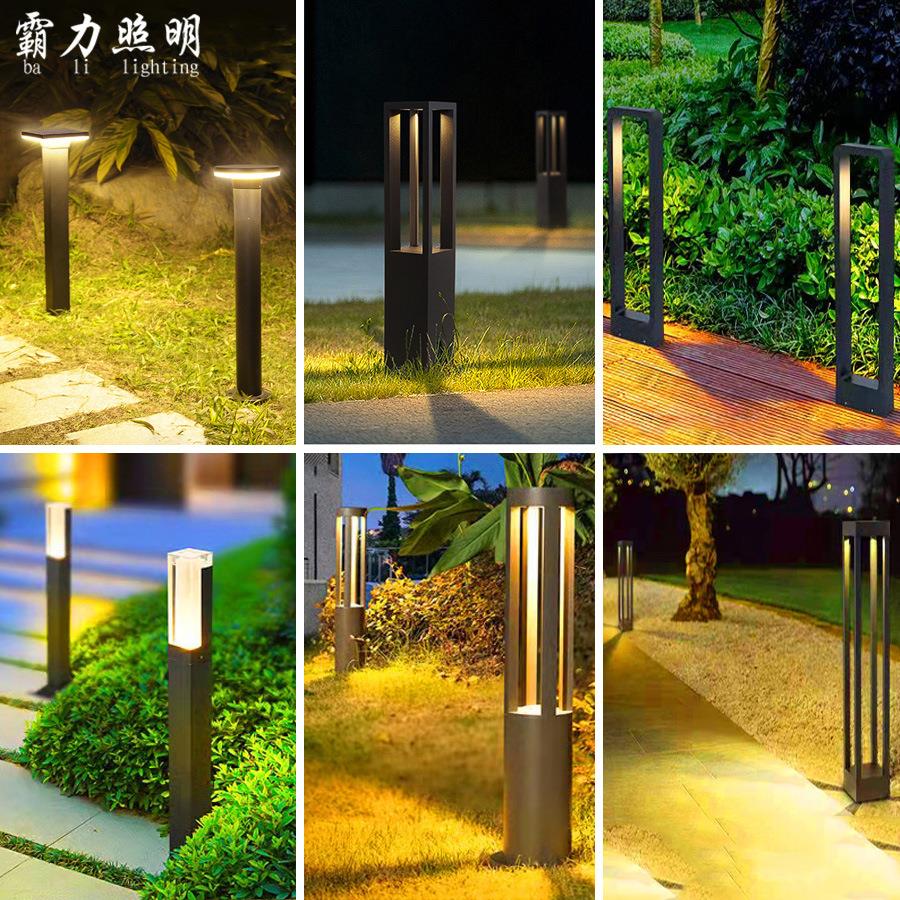 户外草坪灯别墅家用路灯防水花园现代简约led地插草地庭院地灯