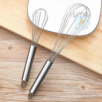 Stainless Steel Manual Egg Beater, Whisk, Stirrer, Cream and