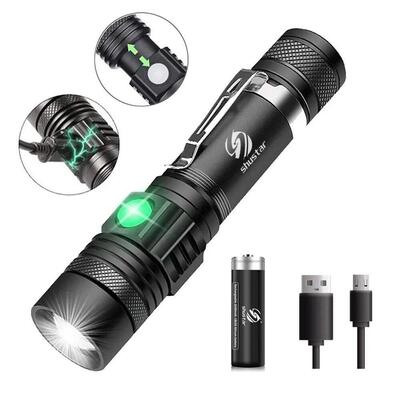 High Power Led Flashlights Zoomable Camping Torch With T6 LE