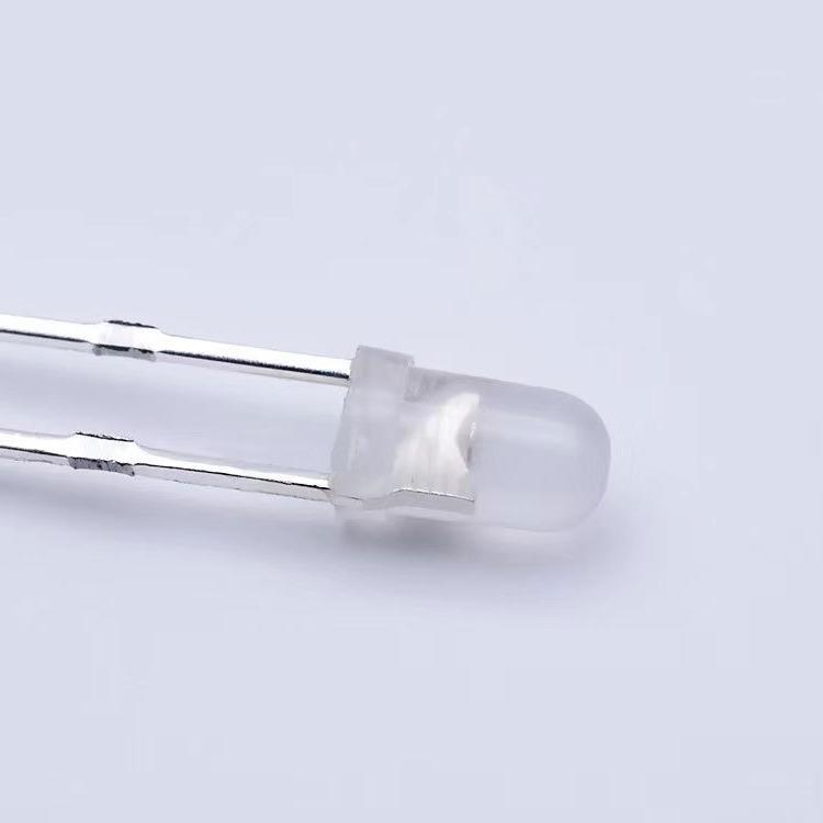 f3雾状3mm七彩快闪慢闪RGB自动闪变色直插式led灯珠发光二级管