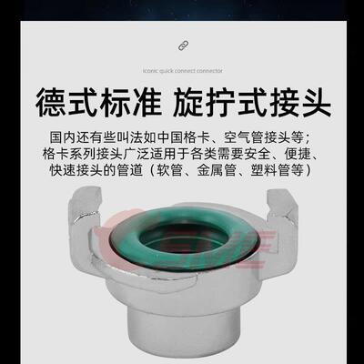 SME0721不钢不锈钢快速接头1/2寸内0721~1螺锈格卡快速接头