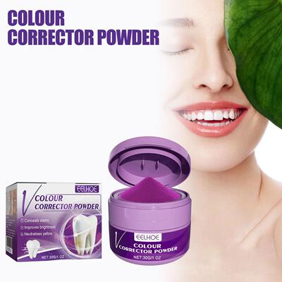 EELHOE v34 Whitening Tooth Powder, Freshens Breath and Brigh
