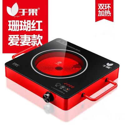 果于2黑晶炉200W双环爆炒电磁炉家用炉RY-LDTL0加热煮茶炉火锅烧