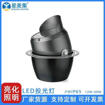 12W18W24W36W60W公园广场花园建筑照明可调角度明装地埋灯