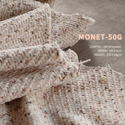 新款奶油空间莫奈彩雪尼尔系列志达纺织软床沙发装饰布料MONET