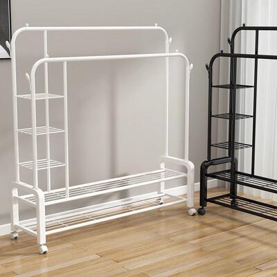 Floor-standing clothes drying rack for bedroom, suitable for