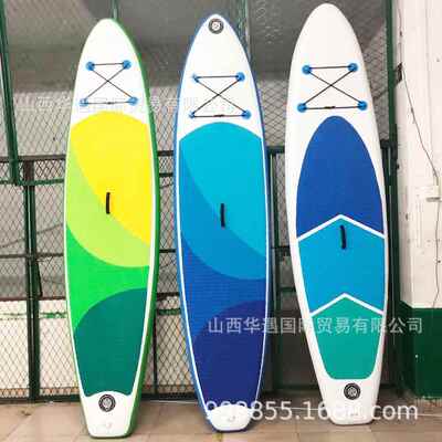 全新款水上娱乐运动充气式冲浪板单人米划桨帆板水上漂流船