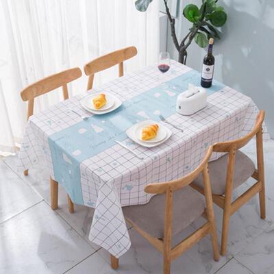 Home Dining Nordic Style Tablecloth Waterproof and Oil-Resis