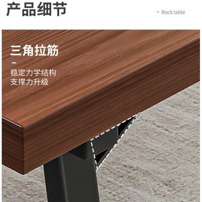 桌实木色桌ORE椅组合一桌五椅茶桌喝新中式商谈办公大茶板泡茶茶
