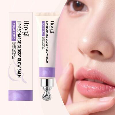 HOYGI Purple Shimmer Lip Balm - Gently moisturizes and nouri