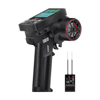 HOTRC现货CT-10B 8B彩屏10通道RC模型遥控器车船用陀螺仪金属手轮