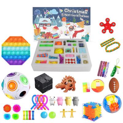 Fidget Toys Set Christmas Advent Calendar With 24 Antistress
