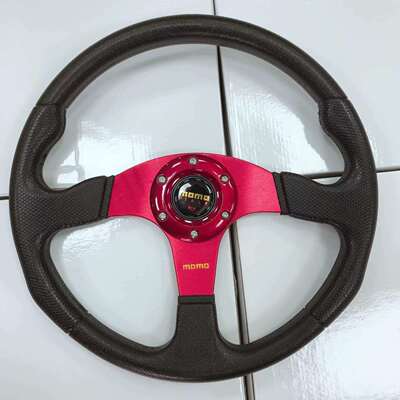 竞技方向盘PU方向盘14寸方向盘通用5128PU改装仿赛车