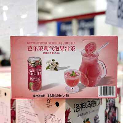山姆会员店 DRINKSBA 芭乐茉莉果汁茶310ml 饮料MM超市代购