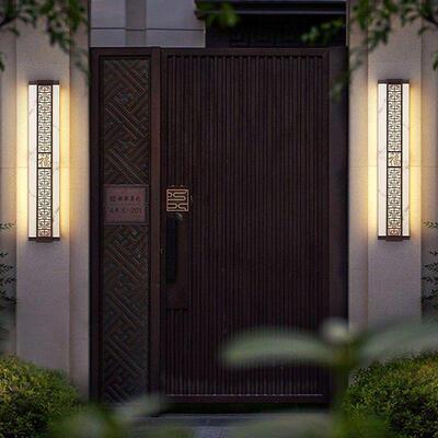 轻奢中式国风仿云石大门室墙外防水太阳能户外别墅中NEU外庭院壁