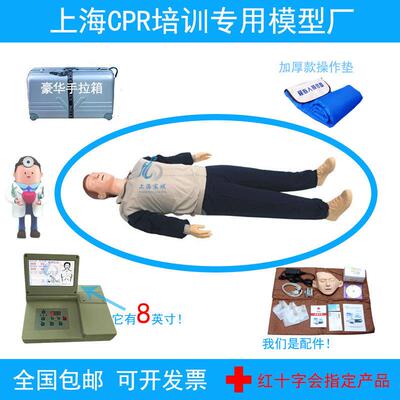 全身半身心肺复苏CPR模拟人橡皮人医学用急救假人人体模型矿区用