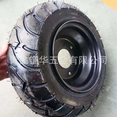 13500-6橡胶充气轮公路花花纹园林工具车轮子静音野营露天车轮子