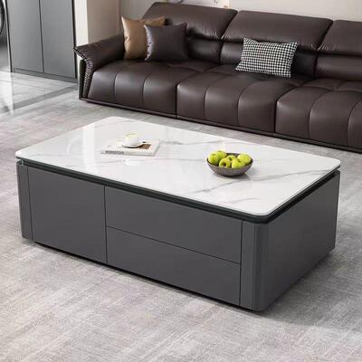 2025新款奶油风岩茶几约电视柜客厅家105010户用简现代板小型网红