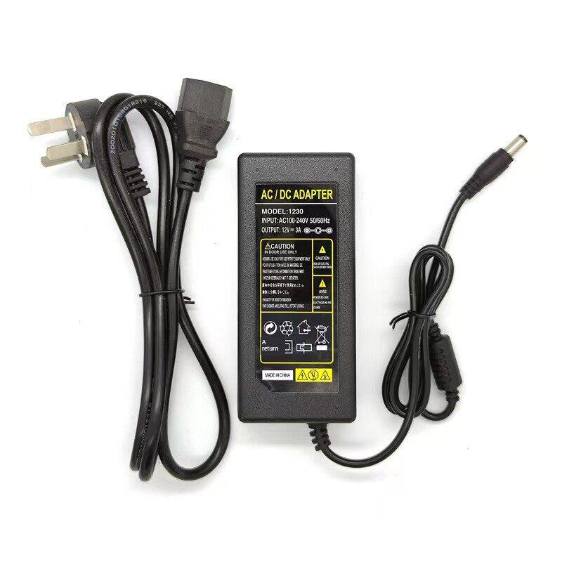 适用长城WESCOM液晶显示器WU60EM电源适配器12V3A电源插头圆孔线