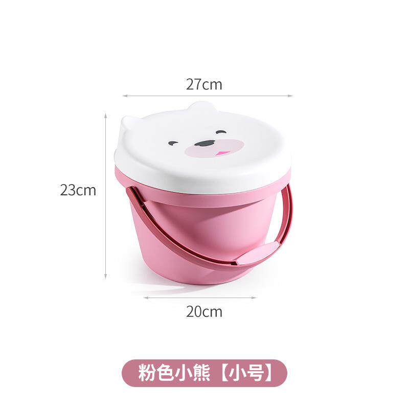 收纳凳卡通玩具毛绒娃娃收纳箱子可坐沙滩储物整理箱筐零食收纳桶