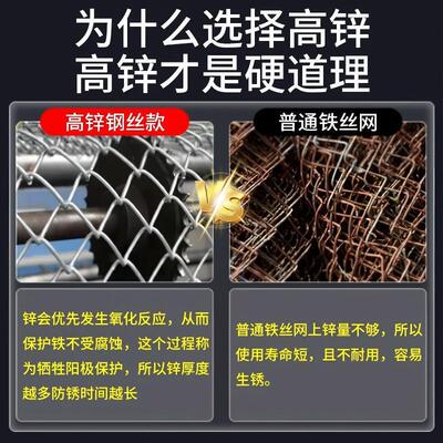 热镀锌丝网园围栏养殖勾花铁网养钢鸡防锈丝网果护栏圈牛羊VDS隔