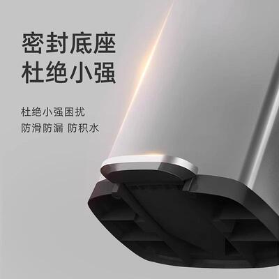 垃圾店桶厨房家用BIG不锈钢脚踏式盖大号带容量酒商用办公室005L
