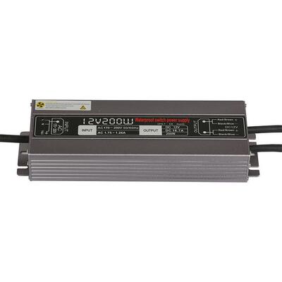 高端12V200W防水电源IP67防水开关电源12V防水室外专用S-200-12