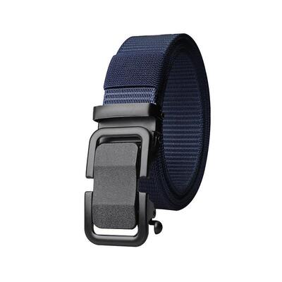 Toothless Automatic Buckle Belt Nylon Canvas Waistband Men