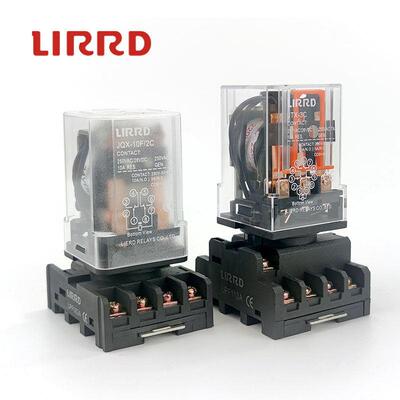 LIRRD利尔德继电器JQX-10F/2C JTX-3C LMK2P 3P 2Z 3Z 10A 圆8脚