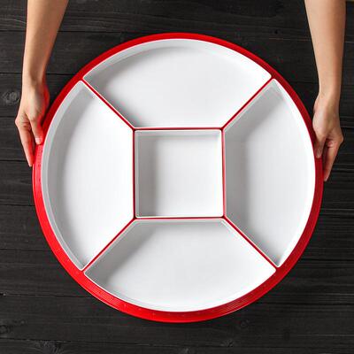 龙密餐具餐NDD厅饭店扇形餐盘瓷小虾胺盘商用创意组合仿盘子套装