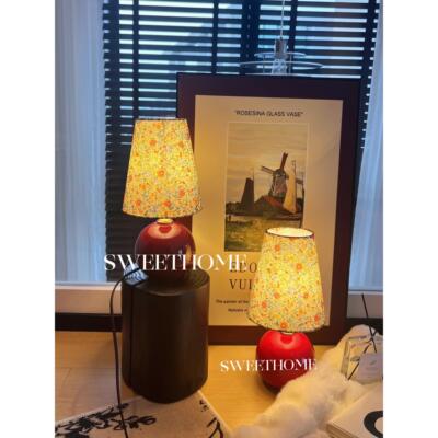 SweetHome *海蒂花园 中古覆古碎花陶瓷夜灯卧室睡眠装饰氛围台灯