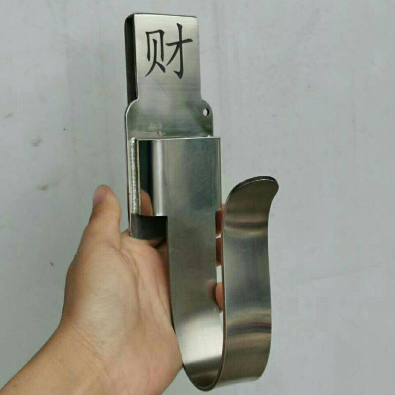 架子工木工多用挂钩腰架单钩纯白不锈钢材质加厚其他电动扳手